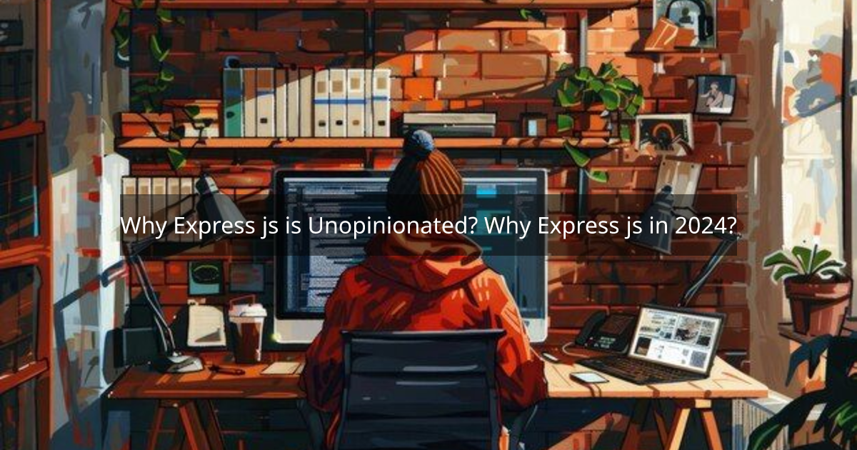 Why Express js is Unopinionated? Why Express js in 2024?