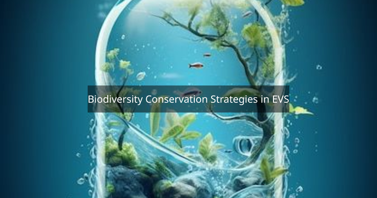 Biodiversity Conservation Strategies in EVS