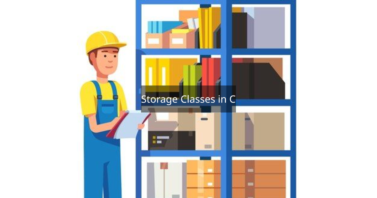 Storage Classes In C 2733